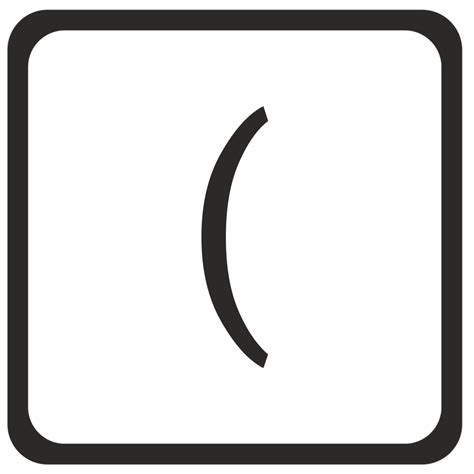 Bracket Keyboard Latin Left Math Icon Download On Iconfinder