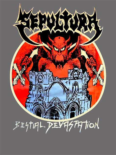 Sepultura Bestial Devastation 1985 New Black Digital Art by Dik Schram ...
