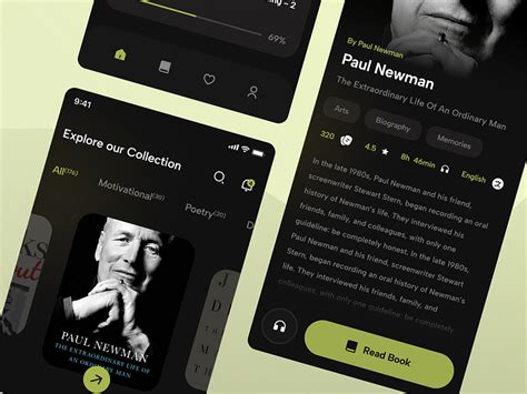 E Library Book Reader App Ui By Intorque On Dribbble