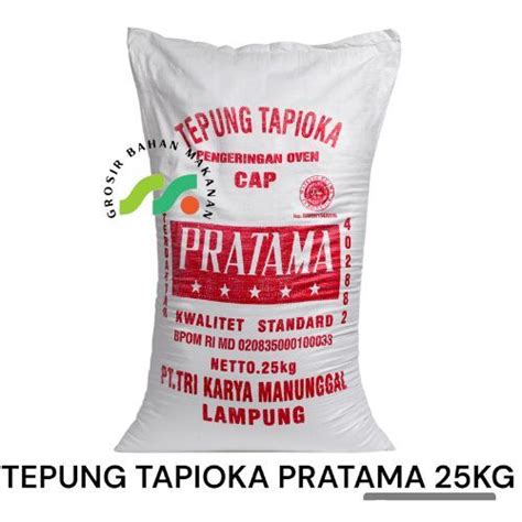 Jual Tepung Tapioka Pratama 25kg Instant Shopee Indonesia
