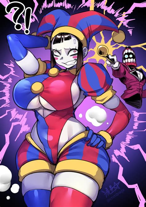 Pomni And Caine The Amazing Digital Circus Drawn By Ryuusei Mark Ii Danbooru
