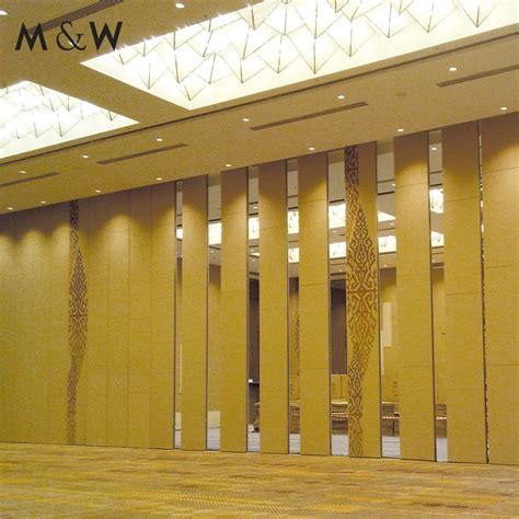 Mandw Aluminium Frame Removable Wall Partitions Acoustic Folding Door