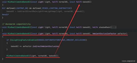 Unity中urp下的simplelit的 Lambert漫反射计算mixrealtimeandbakedgi Csdn博客
