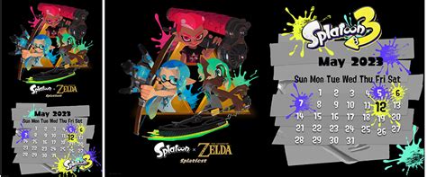 May Calendar Splatoon™ 3 Splatoon X The Legend Of Zelda Splatfest Belohnungen My Nintendo