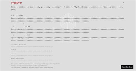 React Lorem Codesandbox