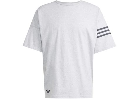 Adidas Neuclassics Tee Light Grey Heather Mens Ss25 Us