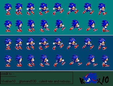 Sonics Smooth Walking Animation Sheet By Khalifax10 On Deviantart