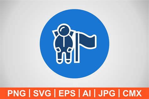 Vector Man With Flag Icon Graphic By IYIKON Creative Fabrica