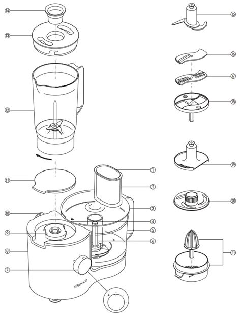 Kenwood Fp190 Series Food Processor Instruction Manual