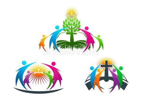People Tree Root Bible Christian Logo Family Book Church Vector Symbol Design I AD Bible