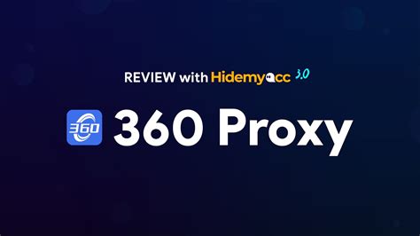 Review 360proxy And Setup Proxy On Hidemyaccc Youtube