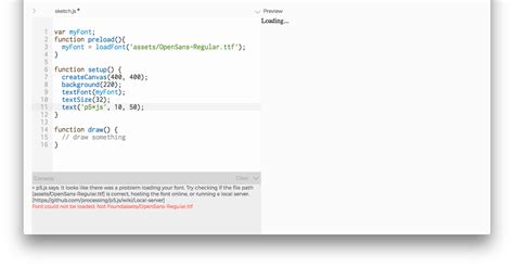 Friendly Error System For P5js By Processing Foundation Processing