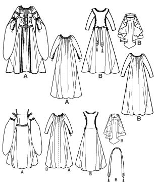 Simplicity 2573 Misses Costumes