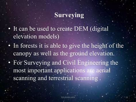 Applications Of Lidar Technology Pptx Geography Science