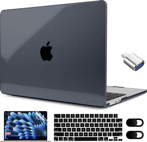 Meegoodo Clear Case For M4 M3 M2 Macbook Air 15 Inch Case 2025 2024 2023 Fit Model