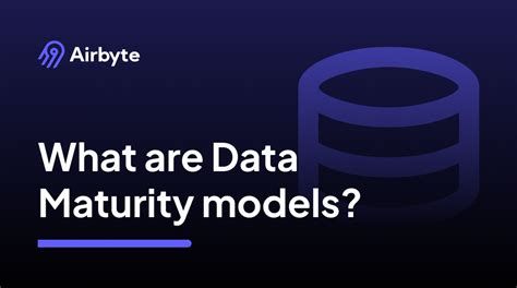 What Are Data Maturity Models Airbyte