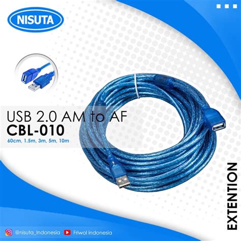 Jual Kabel Extention Usb Male To Female Sambungan Usb 3 Meter Shopee Indonesia