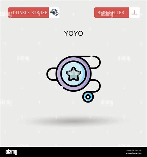 Yoyo Simple Vector Icon Stock Vector Image And Art Alamy