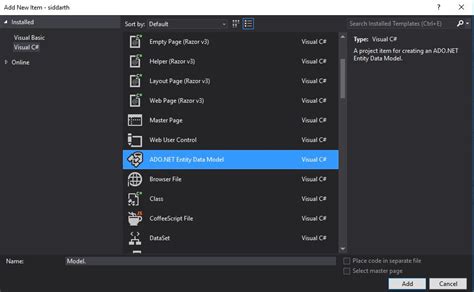 entity framework crud select insert edit update delete using entity