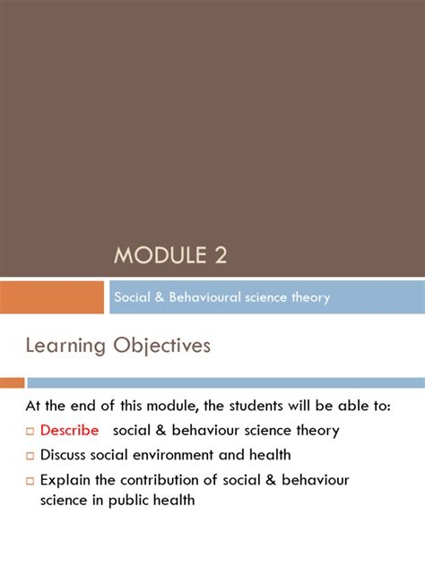 Social Behavioural Science Theory Pdf