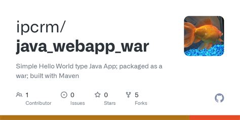 Github Ipcrmjavawebappwar Simple Hello World Type Java App