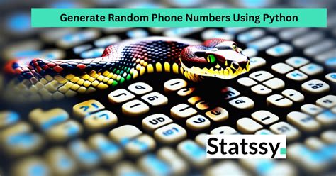 Generate Random Phone Numbers Using Python — Two Methods By Statssy