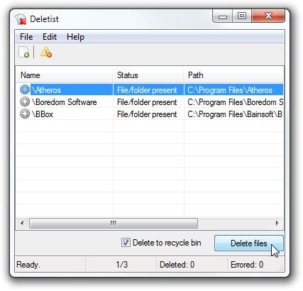 Quickly Delete Files Folders In Bulk From Multiple Locations