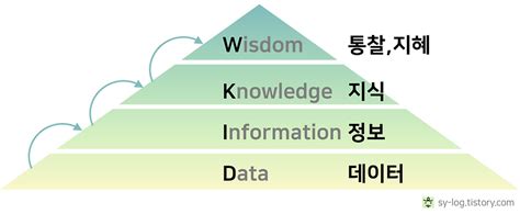 Dikw 피라미드 뜻 의미 예시 데이터정보지식통찰 서윤로그