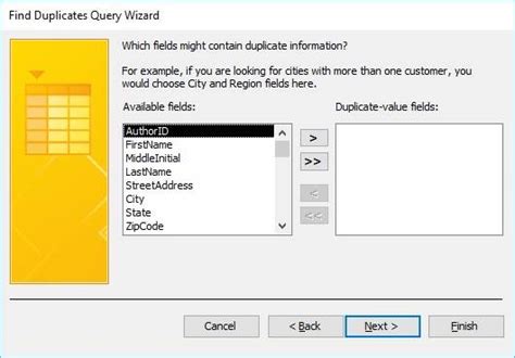 Ms Access查找重复项w3cschool