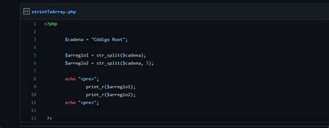 Convertir Cadena A Arreglo De Caracteres En Php