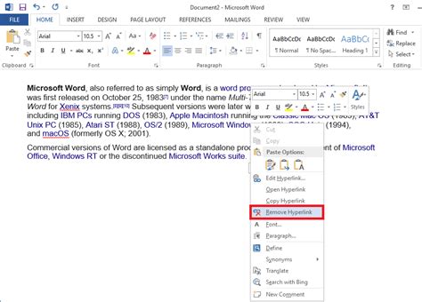 Ways To Remove Hyperlinks From Microsoft Word Documents
