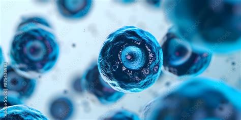 Exploring Cell Structure Realistic Magnified Image Of Body Cells Under