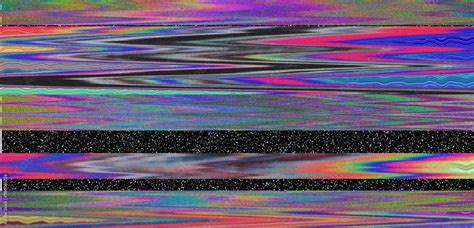 Digital Glitch Or A Distorted Video Signal With Sharp Angles And Jagged Lines Abstract Highly