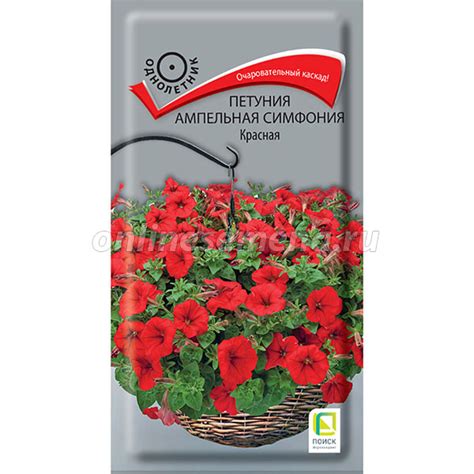Петуния ампельная Симфония Красная из каталога Семена петунии – купить ...