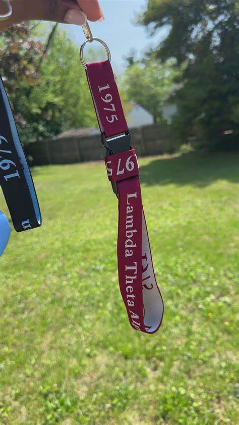 Lambda Theta Alpha Woven Lanyard Shear Threads