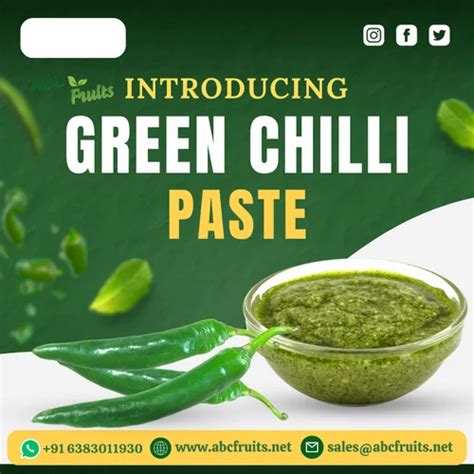 Aseptic Green Chilli Paste 20 Kg At Rs 56 Kg In Krishnagiri Id