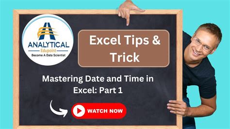 Mastering Date And Time In Excel Part 1 Excel Excel Youtube