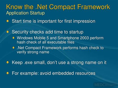 PPT NET Compact Framework 2 0 Optimizing For Performance PowerPoint