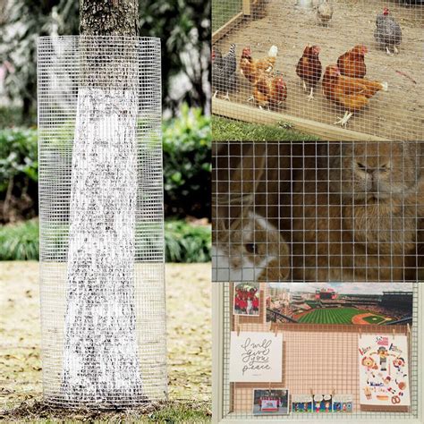 Gymax 48x 50 14 Inch Hardware Cloth Galvanized Chicken Wire Welded