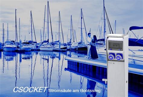 Energiesäule Csocket für den Aussenraum