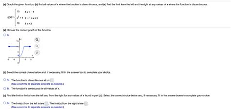 Solved A Graph The Given Function B Find All Values Of