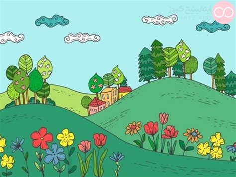 ایده نقاشی بهار برای کودکان ساده و زیبا اینفینیتی کیدز