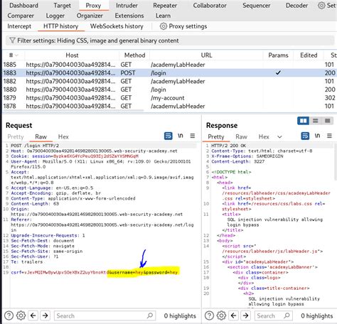 Port Swigger Academy Labs — Lab 1 Sqli — Allowing Login Bypass By