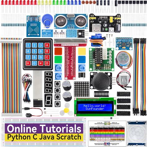 Sunfounder Raspberry Pi Pico W Ultimate Starter Kit With Online Tutorials 450