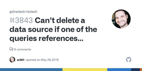 Cant Delete A Data Source If One Of The Queries References Query