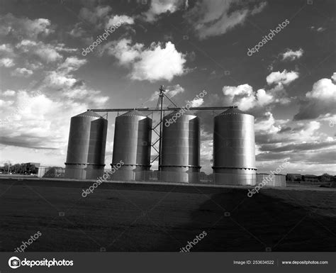 Silo Structure Storing Bulk Materials Silos Used Agriculture Store Grain Stock Editorial Photo