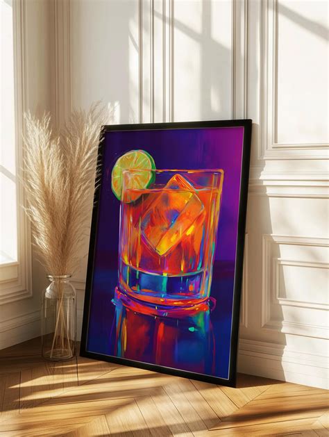 Cocktail Art Print Kitchen Art Print Watercolor Poster Wall Deco