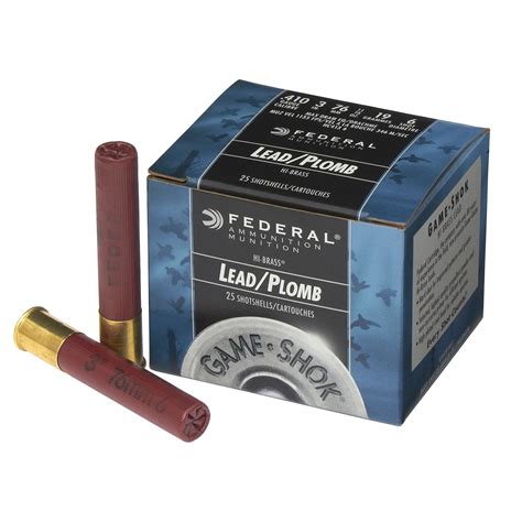 Cartouches à Fusil Federal Classic Plomb 3 Po Calibre 410 Taille 6 Canadian Tire