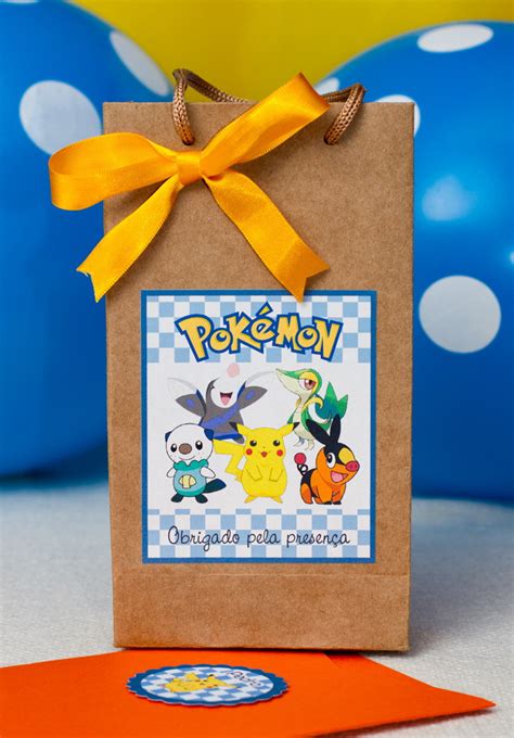 Sacola Personalizada Pokemon Ateliê Da Bemap Elo7