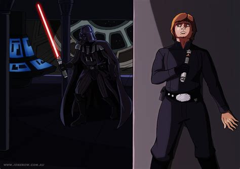 Return Of The Jedi Luke Vs Vader Done In Celebration Of The Th Anniversary Of ROTJ For The